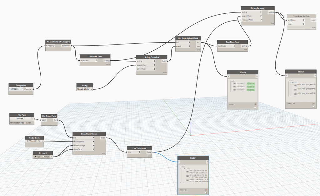 Multiple line find and replace - Revit - Dynamo