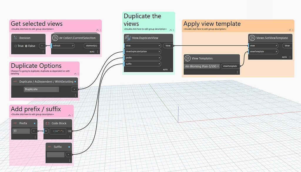 Duplicate Views 1st time - Renaming after that - Revit - Dynamo
