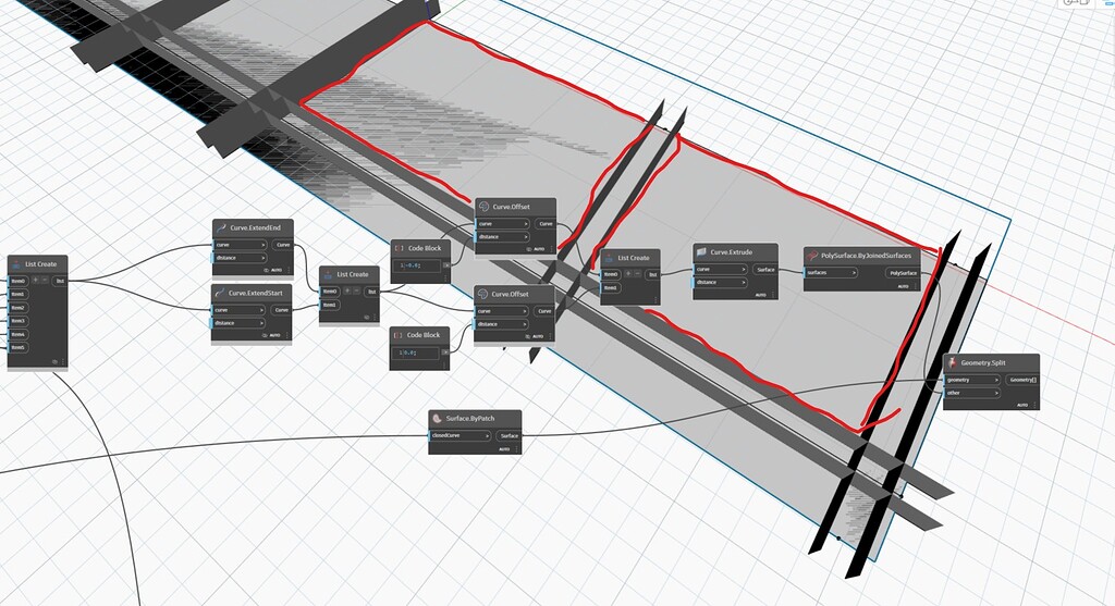 Split two geometries - Geometry - Dynamo