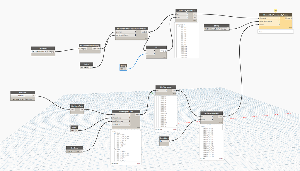 Importing Data from Excel into Revit - Revit - Dynamo