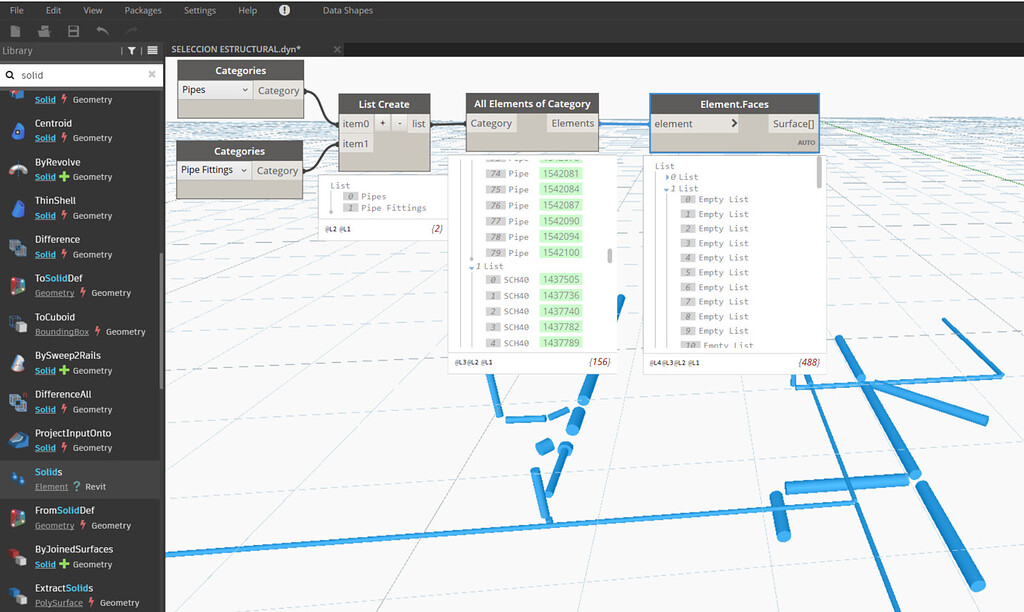 Pipe fittings to Dynamo - Revit - Dynamo