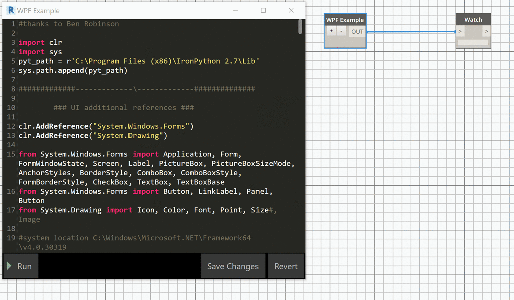 Winforms Python Dynamo 6778