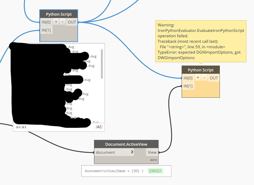 Link multiple DWG files, DWGImportOptions - Revit - Dynamo