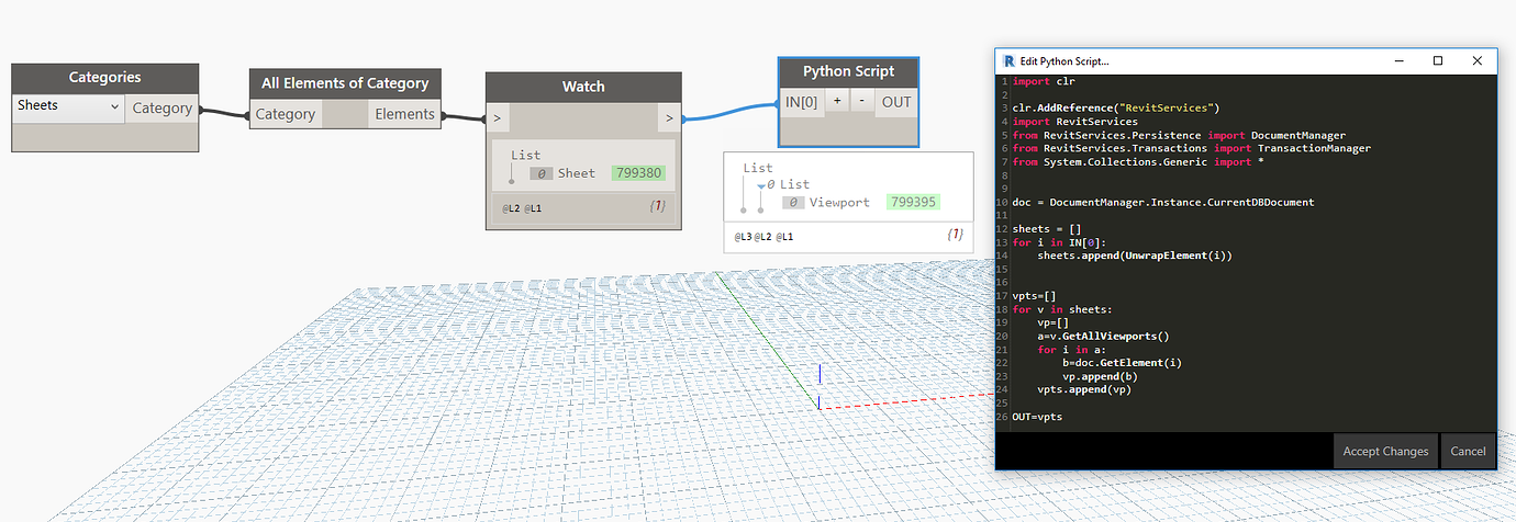 Get/Set View Scale - Revit - Dynamo