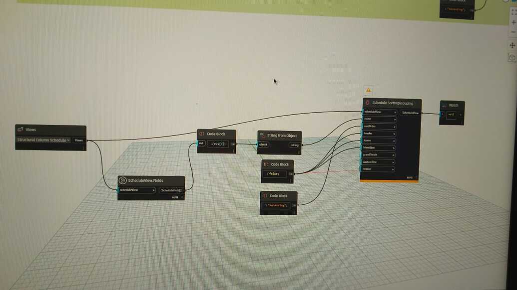 Schedule Sorting And Grouping Revit Dynamo