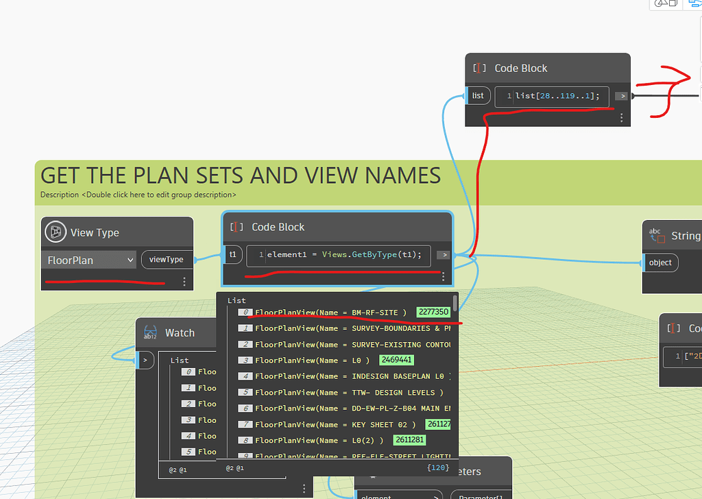 OOTB Node Sheet by Name Number Titleblock Views Locations - Revit - Dynamo