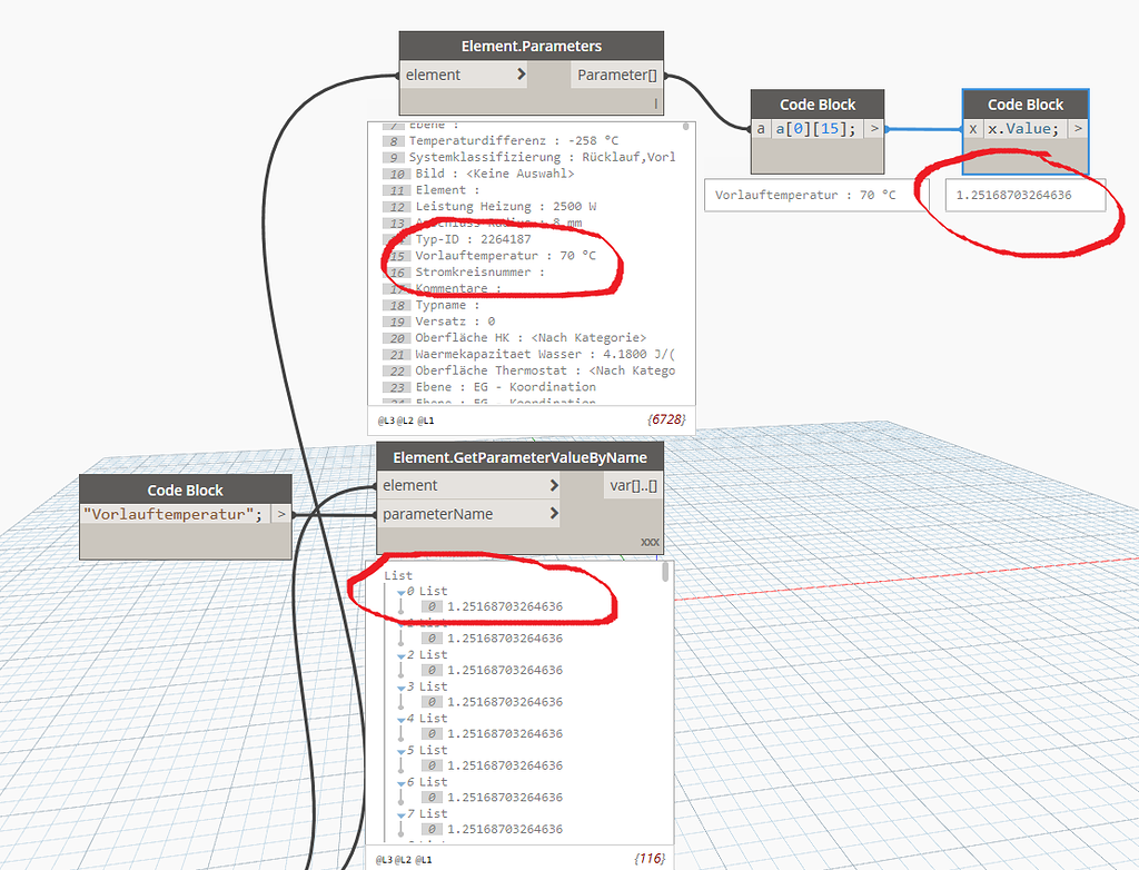 GetParameterValueByName doesn´t work - Lists-Logic - Dynamo