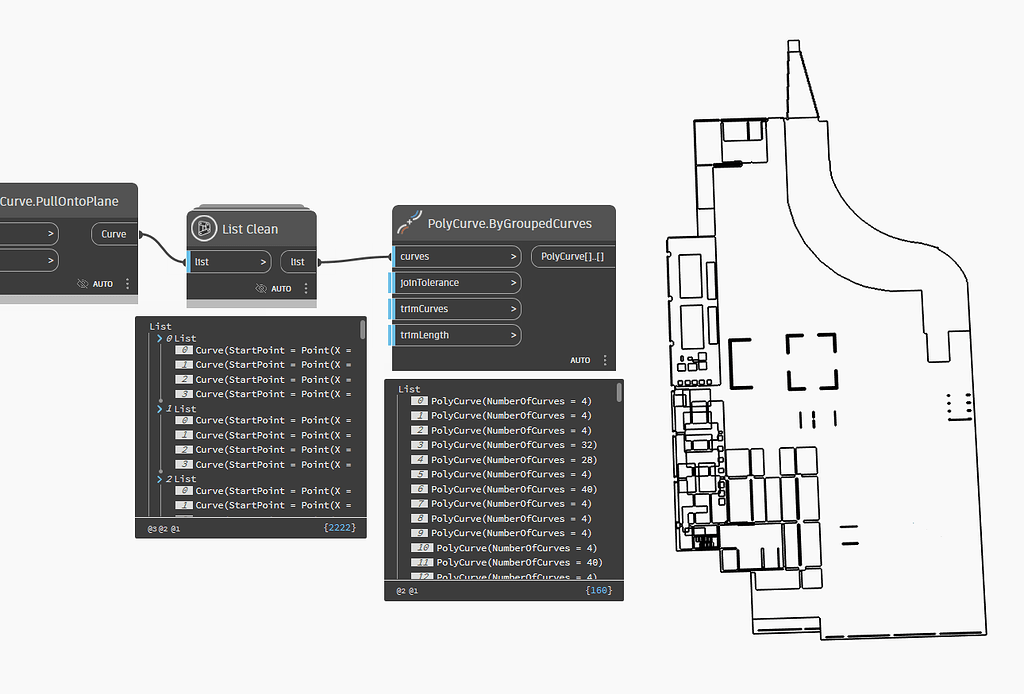Merge Overlapping lines to get outer perimeter - Revit - Dynamo