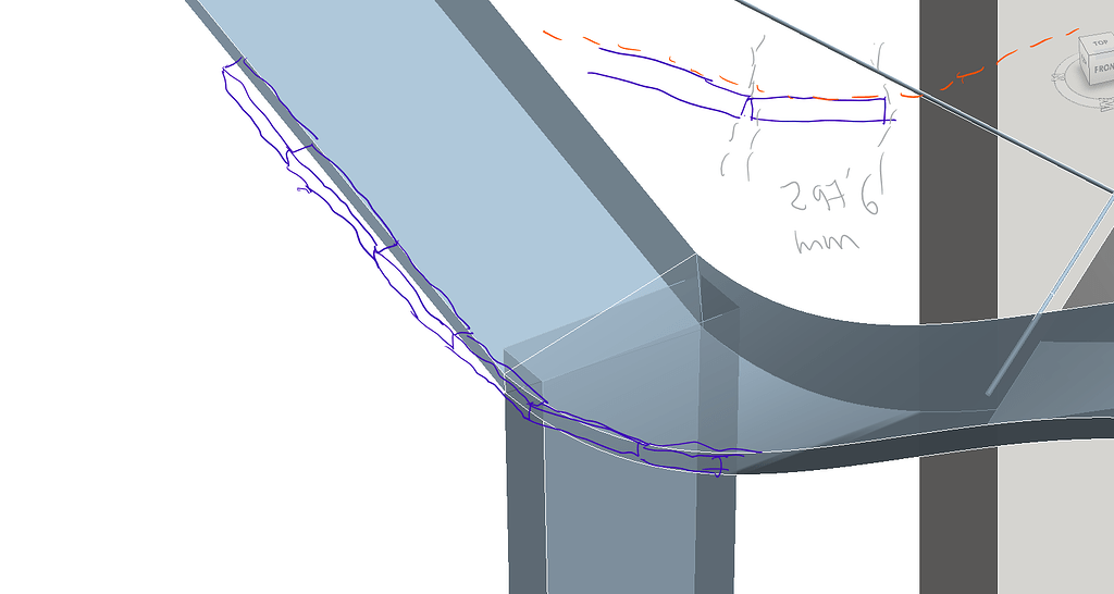 Creating a segmented strip line (with a Revit Family) on a wavy shaped ...