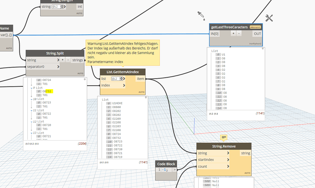 Get last 3 characters of a splited string, how? - Revit - Dynamo
