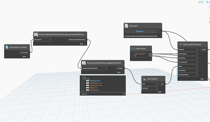 Property Set Data - Civil 3D - Dynamo