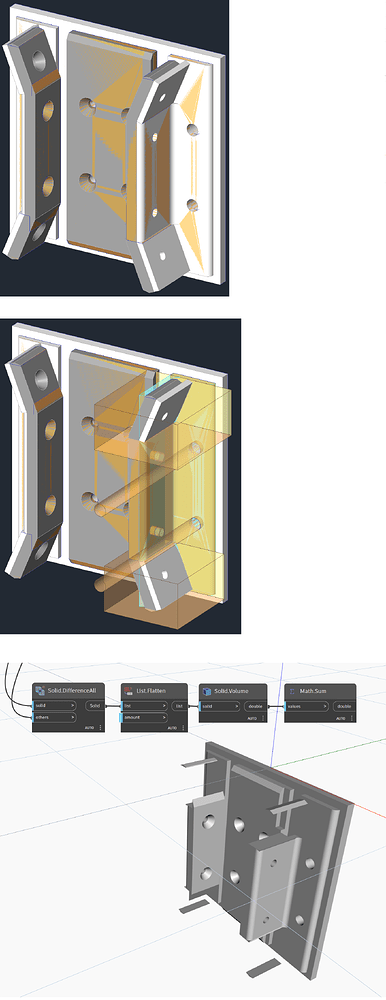 Get list of voids cutting through a solid in Revit family - Revit - Dynamo