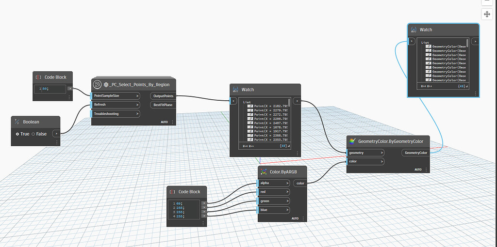Visualizing Points in different color - Revit - Dynamo