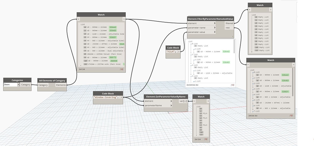 Selecting Element by Parameter Value - Dynamo