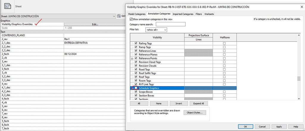 Control V/G in sheets - Revit - Dynamo