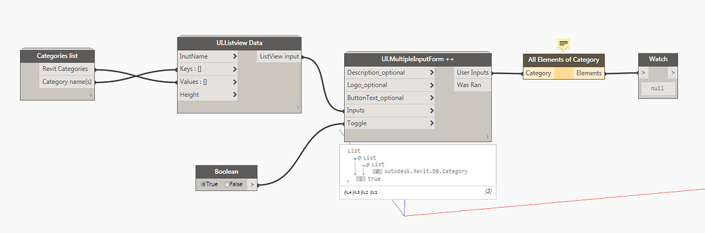 Data Shapes - get all elements of category - revit - Dynamo