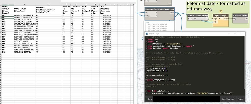 Python script - datetime conversion list - Revit - Dynamo