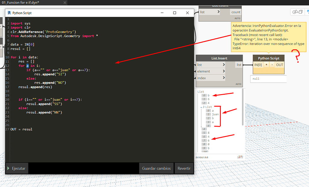 Iterate on a sublist for PYTHON - Revit - Dynamo