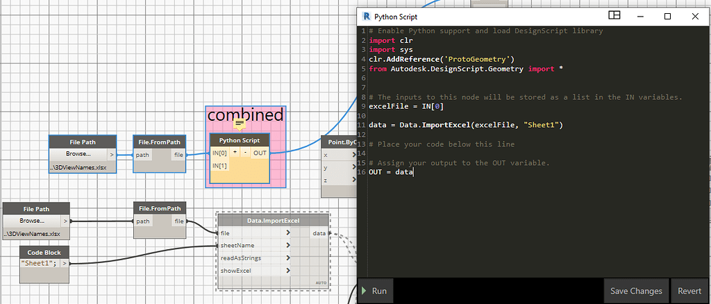 How to use nodes in python script? - Dynamo