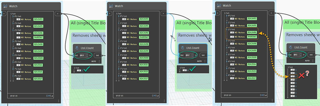 List levels not working anymore? - Lists-Logic - Dynamo