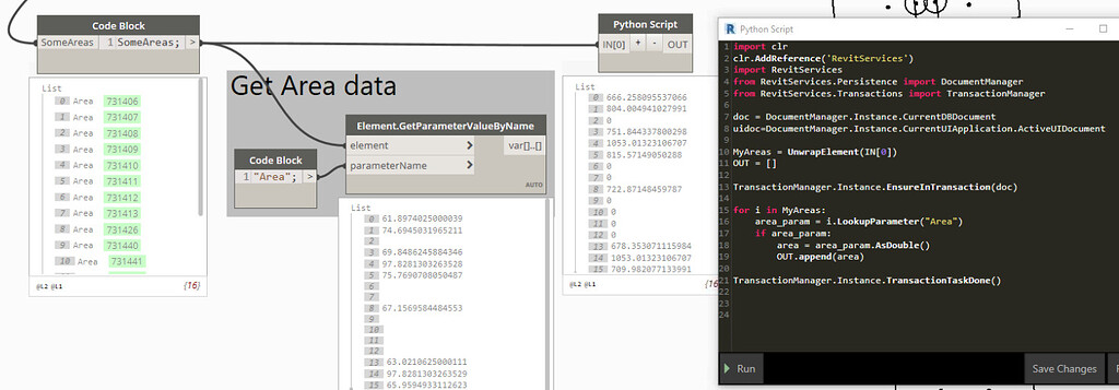 Area of areas in Python - Developers - Dynamo