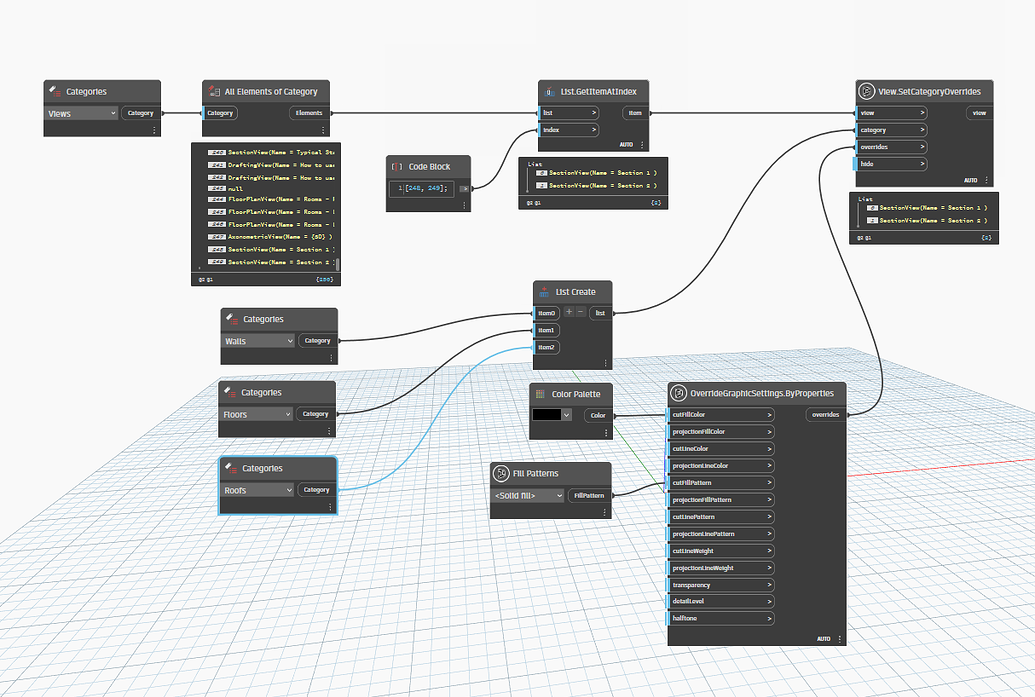 Any Other Best Method to Override Walls, Floors, and Roofs to Black in Section Views Using ...