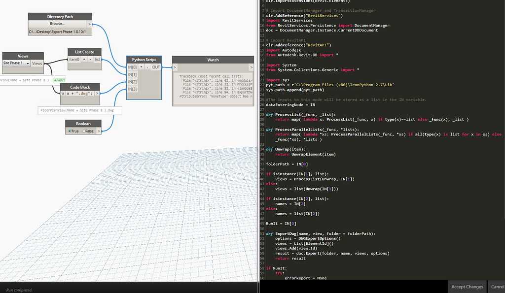 How to export view to DWG with all links merged? - Developers - Dynamo