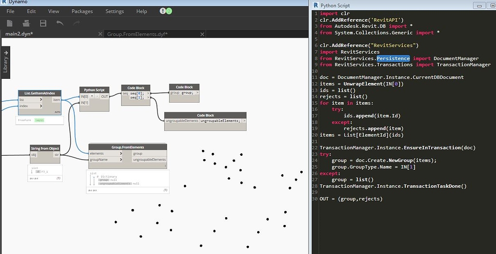 Clockwork Group.FormElements cant group FreeForm - Packages - Dynamo
