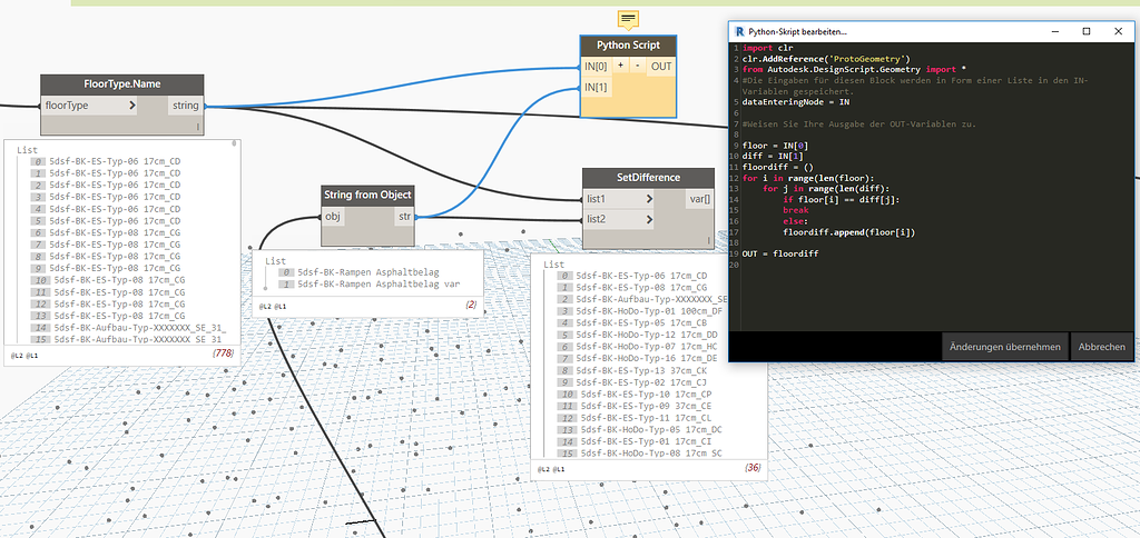 List difference with Python - Lists-Logic - Dynamo