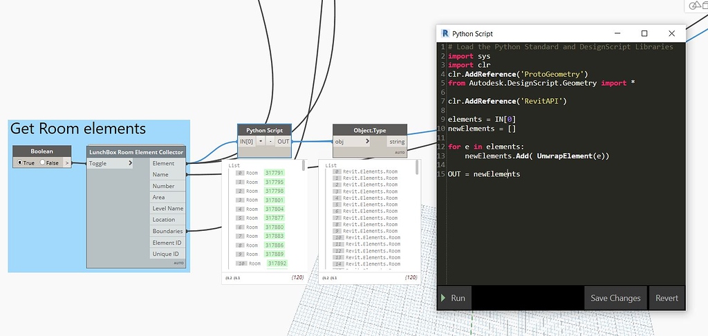 Issue with Unwrapping room element from LunchBox - Developers - Dynamo