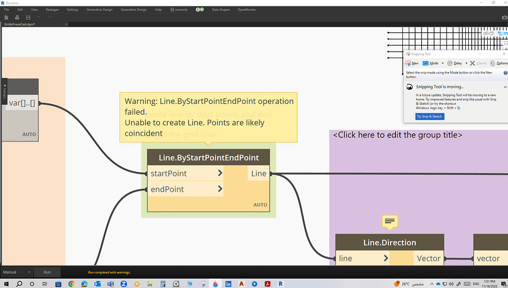 How to create Grids from AutoCAD file - Revit - Dynamo