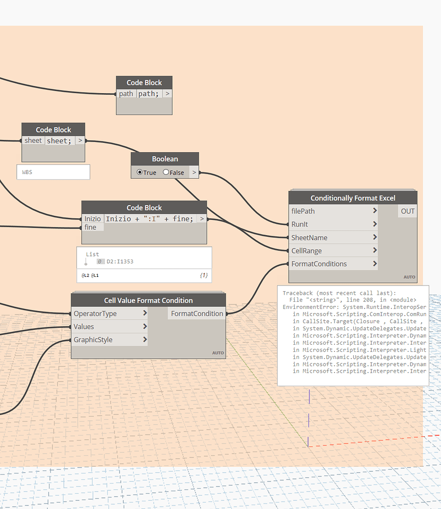Conditional Format Excel (Bumblebee package) - Packages - Dynamo