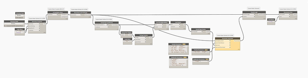 Associate Family Parameters in Bulk - Revit - Dynamo