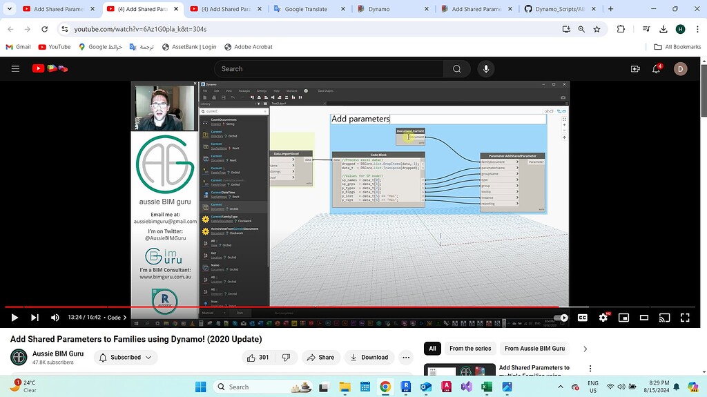 How to Add shared parameter to a family - Revit - Dynamo