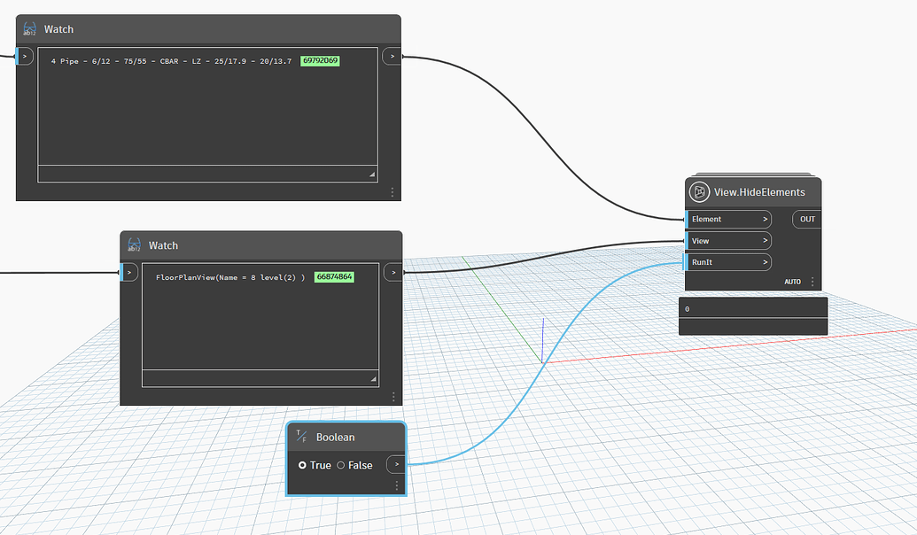 View.HideElements Node Not Working - Dynamo