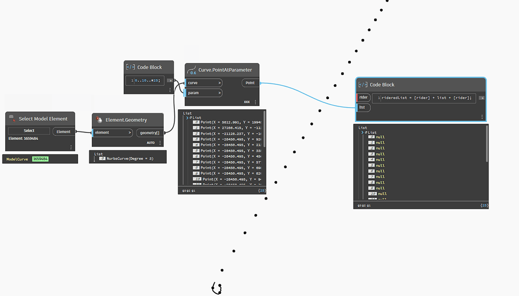 Points Not Following NURBS Curve – Missing List.Rider in Dynamo 2025 ...