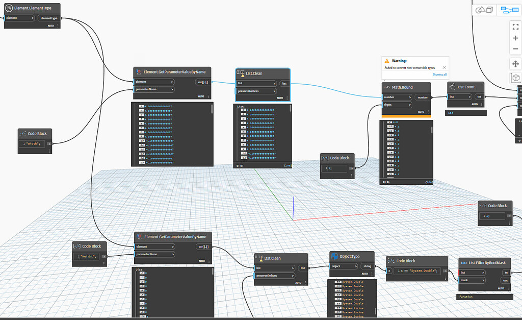 Math.round Error - Revit - Dynamo