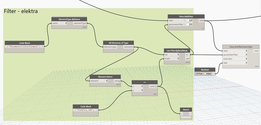 Set filter overrides with dynamo - not working - Revit - Dynamo