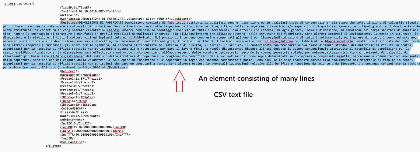 Reading a CSV text file - Dynamo