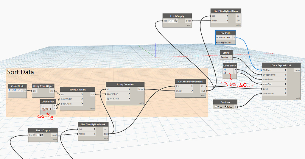 Dynamo Excel-Export Loop - Revit - Dynamo