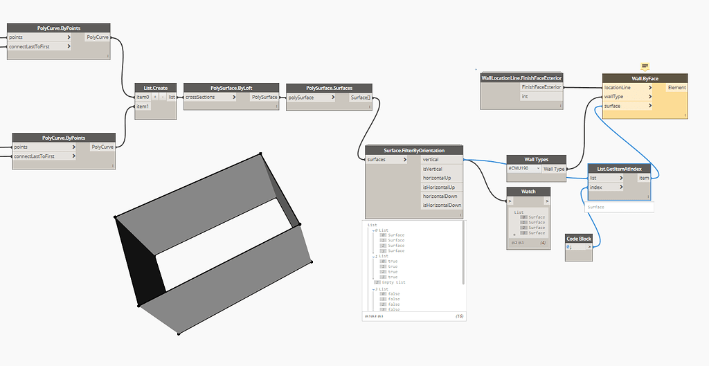 How to create walls off of dynamo surfaces - Revit - Dynamo