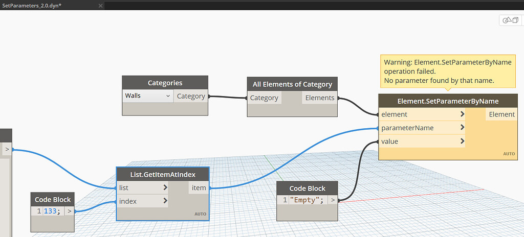 Set project parameter - Revit - Dynamo