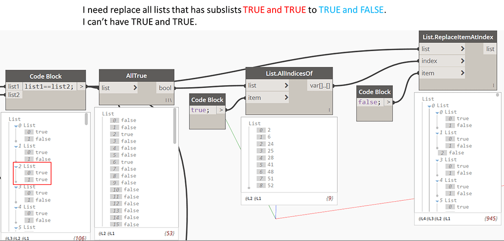 Replace Item in a sublist at Index - Lists-Logic - Dynamo