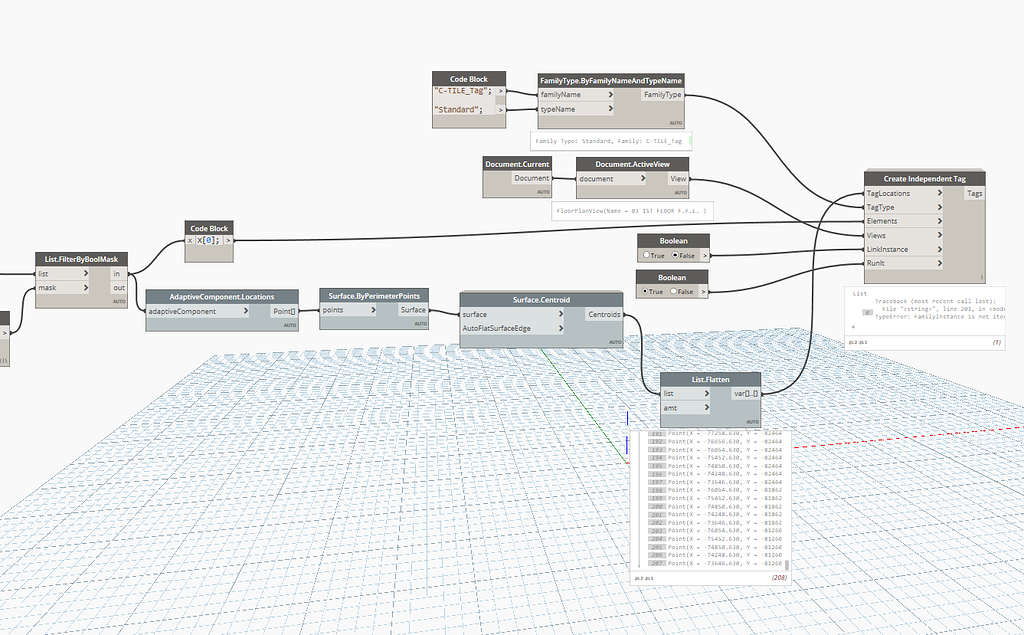 Placing tag in views - Revit - Dynamo