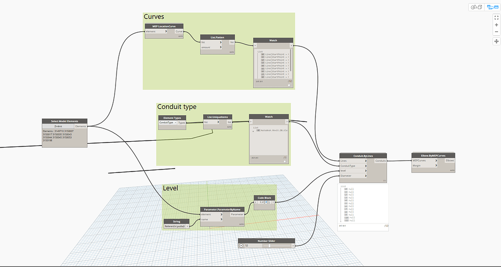 Creating conduits and cable runs in cable trays (MEPover package ...