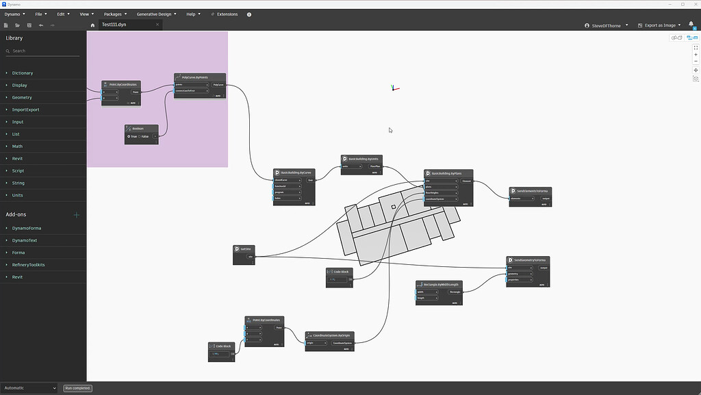 Dynamo Player Beta - Desktop - Outputs don't seem to be working - Forma - Dynamo