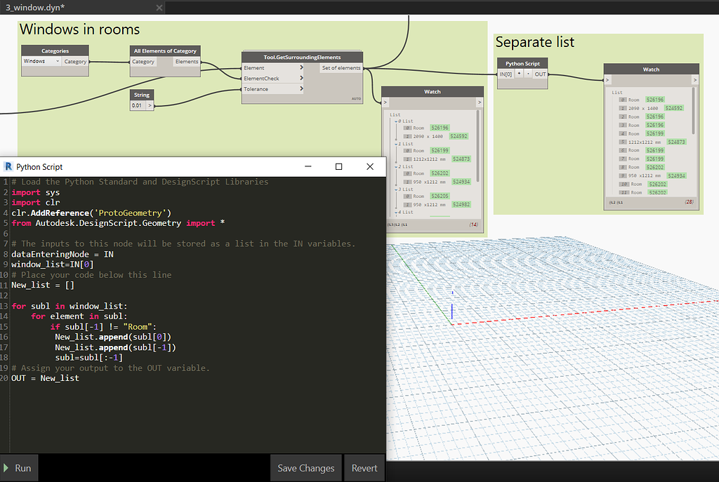 Separate a tool.getsurroundingselements list - Revit - Dynamo