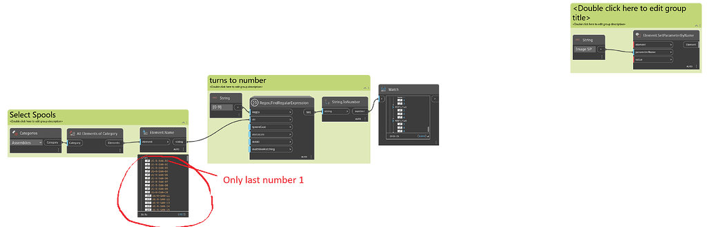 Trying To Filter By Last Number Of Element Name Lists Logic Dynamo