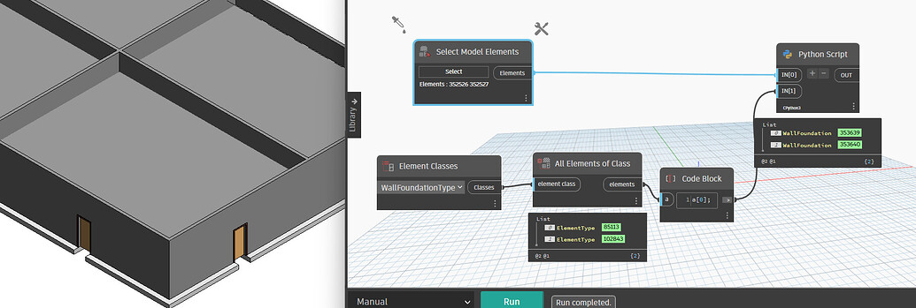 Structural Wall Foundations - Revit - Dynamo