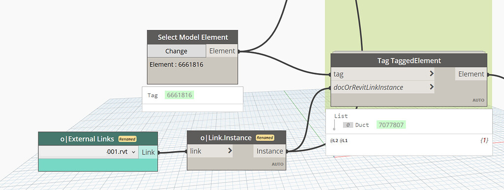 How to Get the link instance from the tag of linked elements? - dynamo - Dynamo